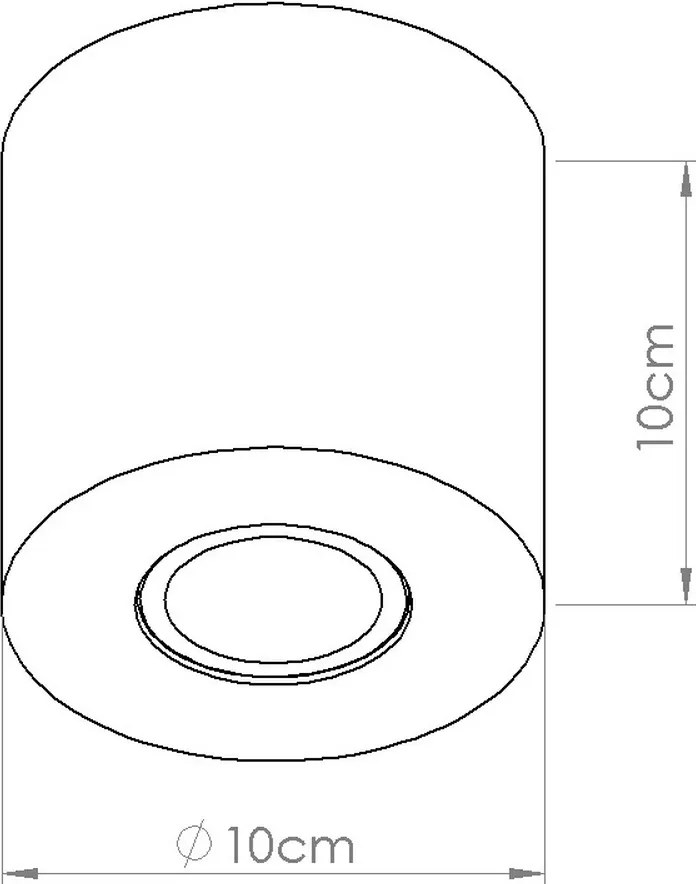 Sollux Lighting Stropní lampa ORBIS betonová béžová