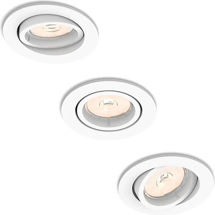 Philips 50393/31/PN - SADA 3x Podhledové svítidlo DONEGAL 1xGU10/5,5W/230V