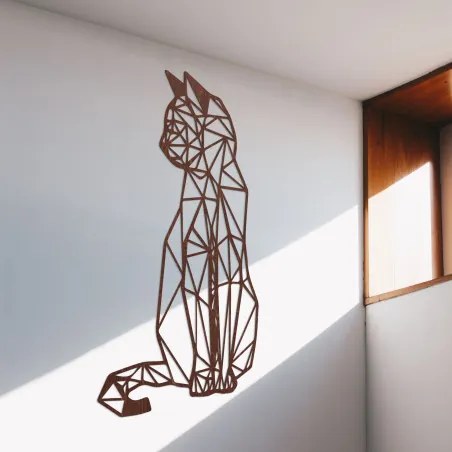 Geometrická dekorace na zeď kočka I SENTOP PR0226
