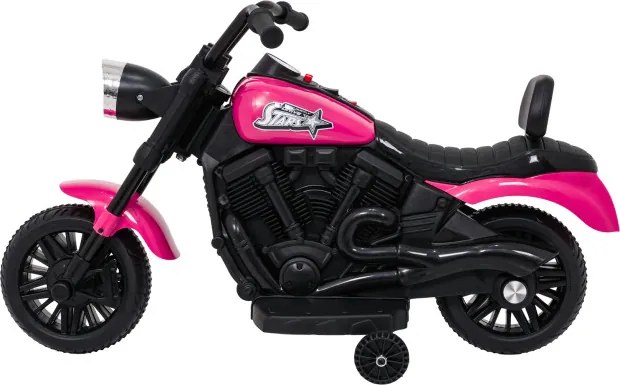 Elektrická motorka STAR růžová