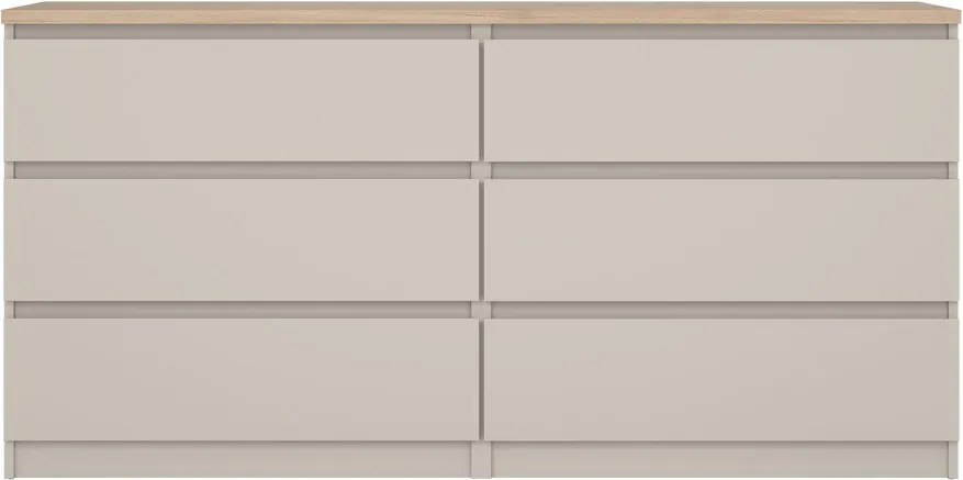 Krémová komoda 154x76x50 cm Naia – Tvilum