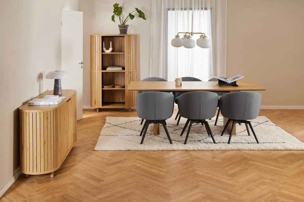 ACTONA GROUP Jídelní židle DARLENE šedá z látky Alea 0000109093