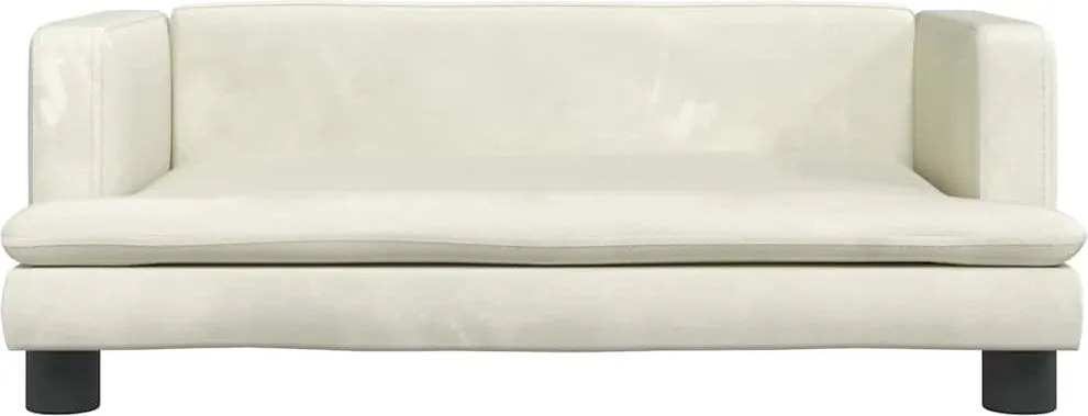 Pelíšek pro psy krémový 80 x 45 x 30 cm samet 171900