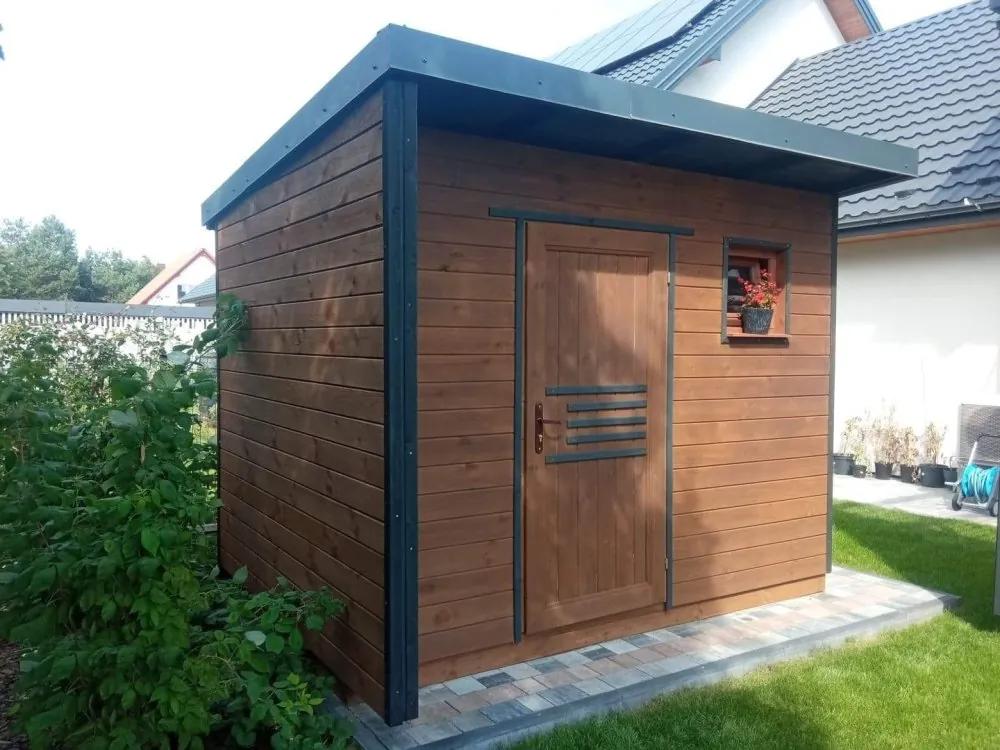 Dřevěný zahradní domek MODERN se skladem 3x2m
