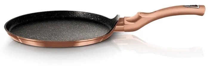 BERLINGERHAUS Pánev na palačinky s mramorovým povrchem 25 cm Rosegold Metallic Line BH-1523