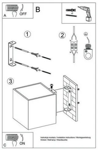 Nástěnné svítidlo SOLLUX Quad 1 G9 1x40W bez zdroje SL.0057