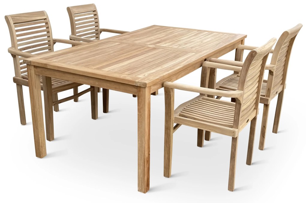 Noela Zahradní teakový set 1+4 pro 4 osoby Garden IV.