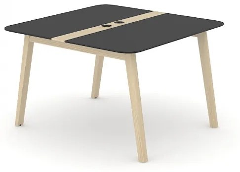 NARBUTAS - Jednací stůl NOVA WOOD HPL 120x120 cm