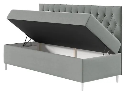 Kontinentální postel Junior Gerdise 2, Rozměr postele: 80x200, Barva:: ekokoža Soft 017 (biała) + Fresh 08