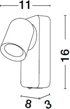 Nástěnné svítidlo NOVA LUCE COSMINA GU10 10W 9011338 bez žárovky