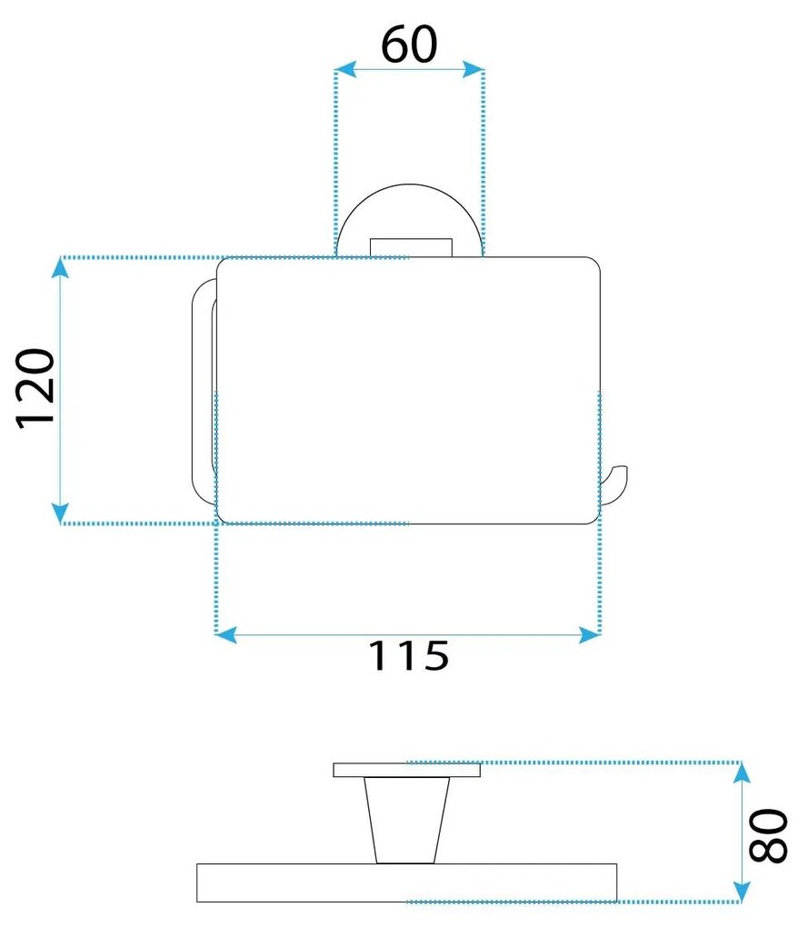 Držák na toaletní papír REA ARISTO 16101 zlatá kartáčovaná