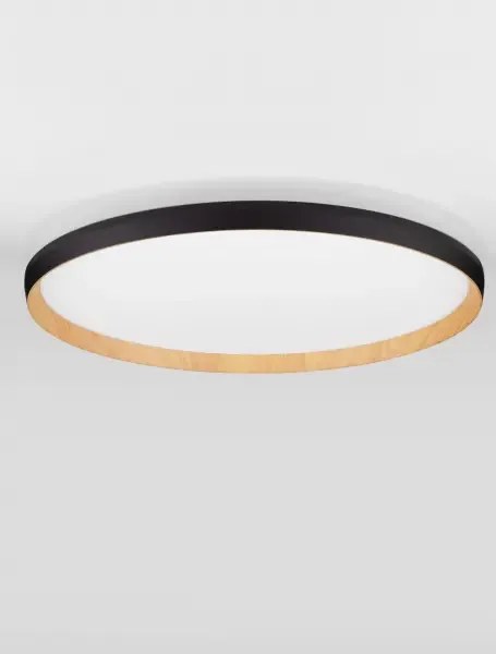 LED stmívatelné černé designové stropní svítidlo Vomos