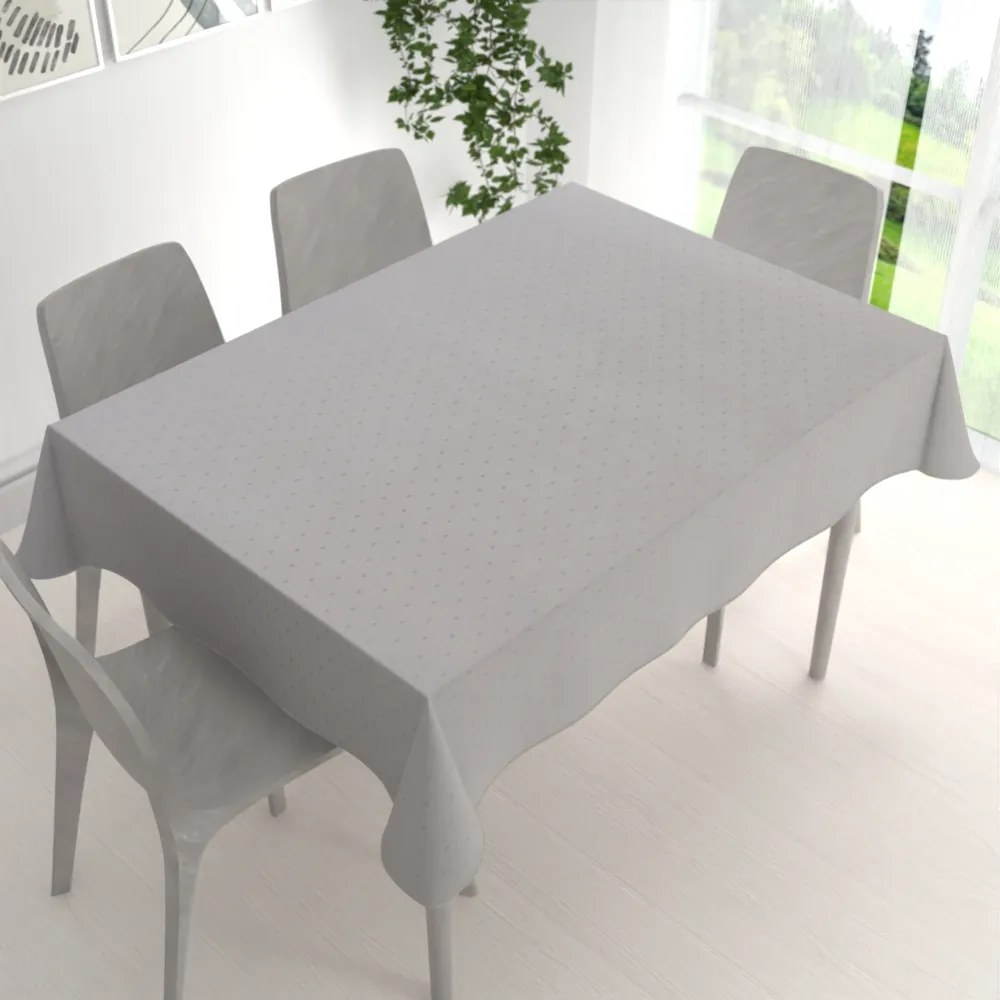 Biante Teflonový obdélníkový ubrus TF-080 Obdélníčky na šedém 120x140 cm