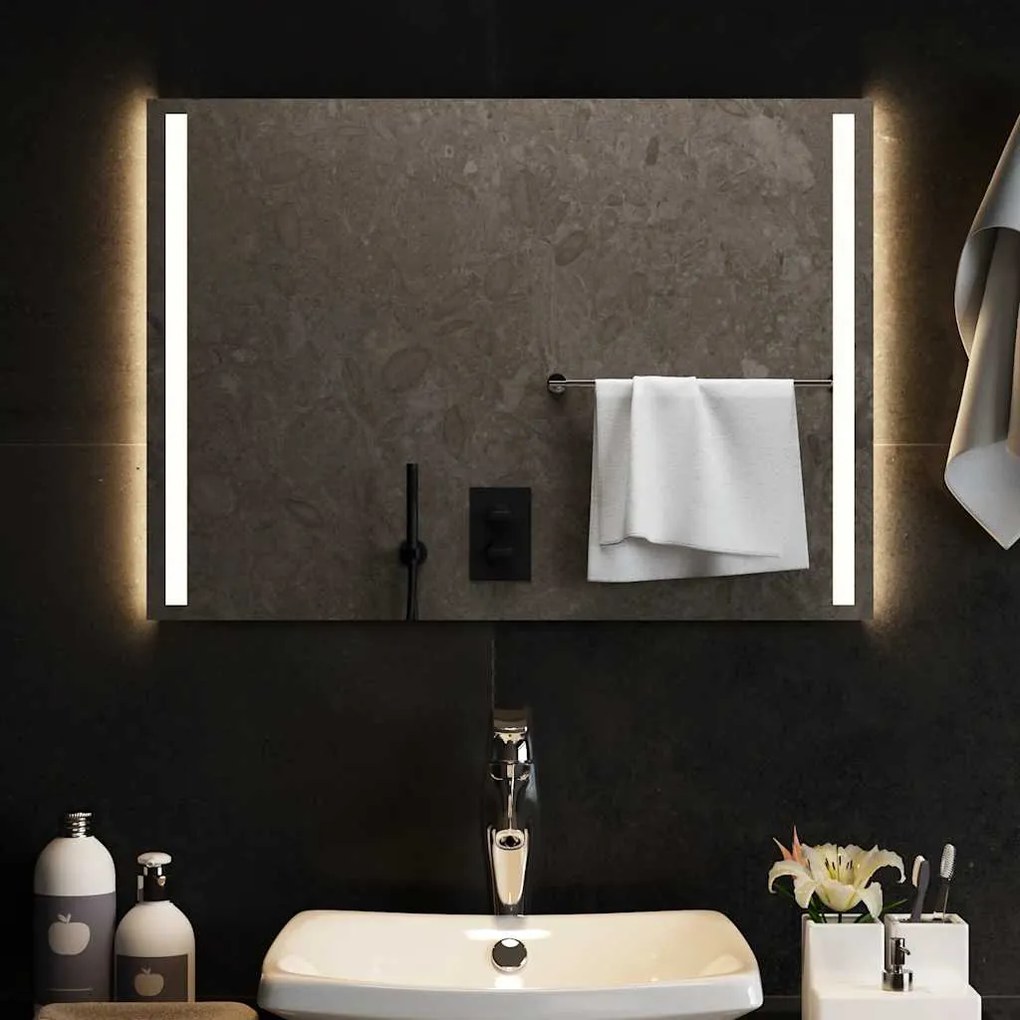 Koupelnové zrcadlo s LED osvětlením 70x50 cm 151746