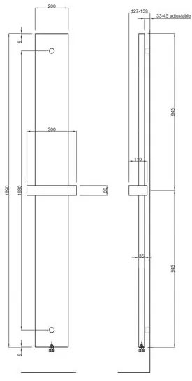 Sapho Othello Mono SRO318B Radiátor do otopné soustavy, 30x189cm, bílá mat