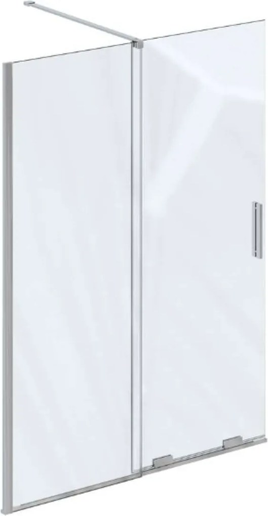 Ravak Roll - Sprchová stěna Walk-In 120x195 cm, chrom/čiré sklo X9WVG0C00Z1