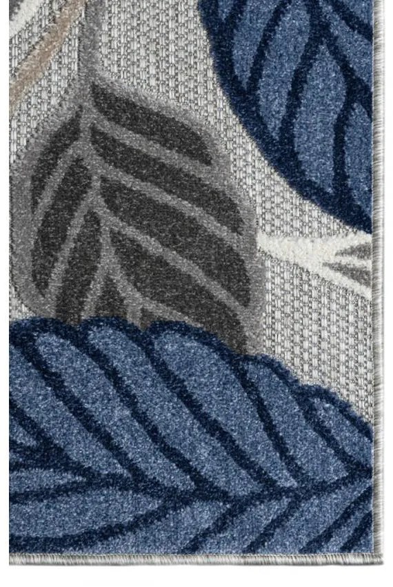 Kusový koberec Listy šedomodrý 120x170cm