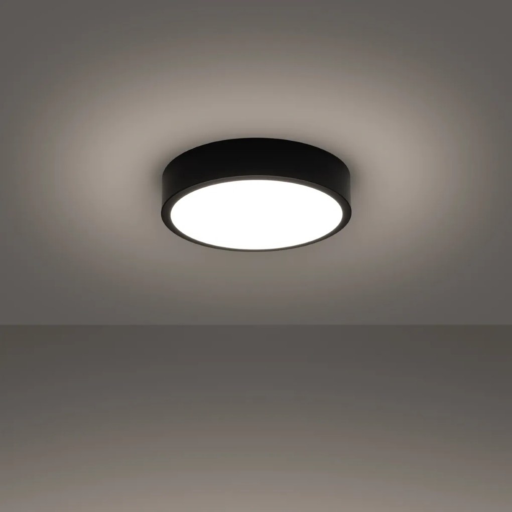 Sollux Lighting Stropní svítidlo ONYX 30 černá LED 3000K