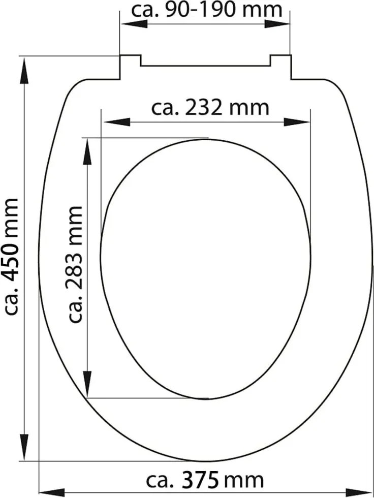 SCHÜTTE WC prkénko z duroplastu se soft-close a quick release GREY [435097] Barva: antracitová