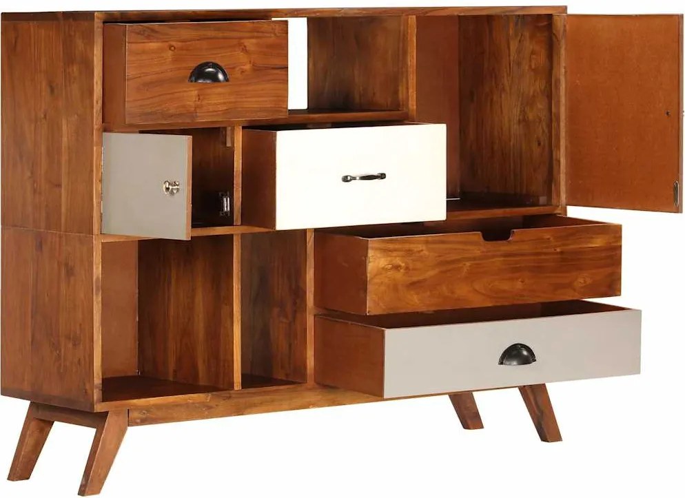 Příborník 115 x 35 x 86 cm masivní akáciové dřevo 247938