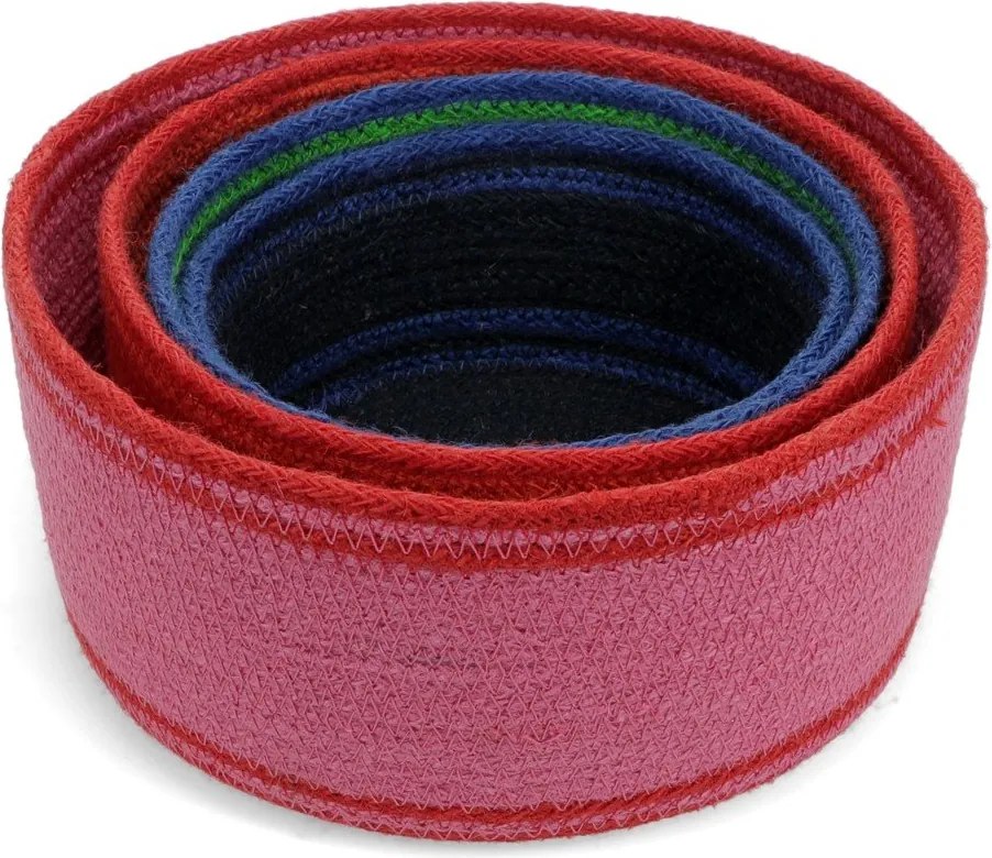 Košíky v sadě 4 ks z juty ø 23x11 cm – Rex London