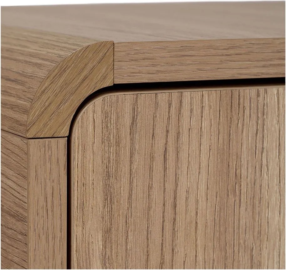 TV stolek v dekoru dubu ve světle přírodní barvě 180x52x34 cm Mirel – Nordure