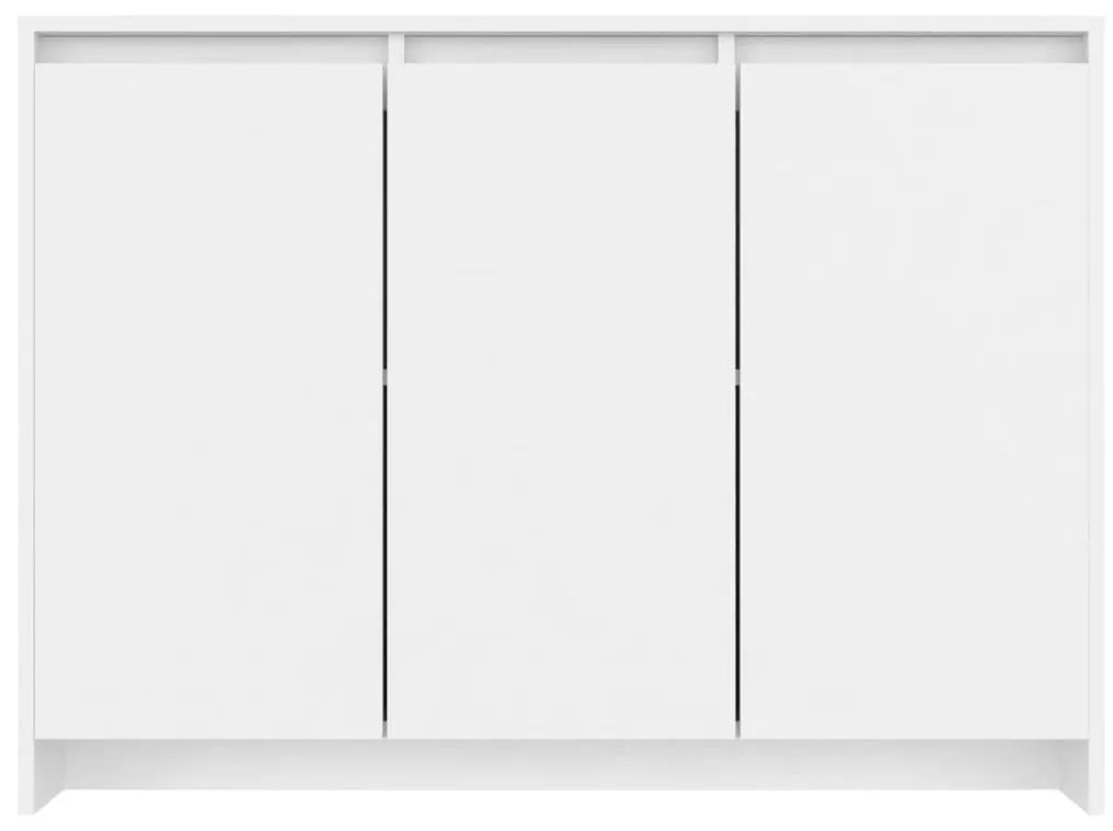Příborník bílý 102 x 33 x 75 cm kompozitní dřevo - Default Title