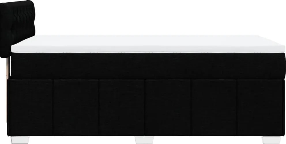 Box spring postel s matrací černá 80 x 200 cm textil 3289204