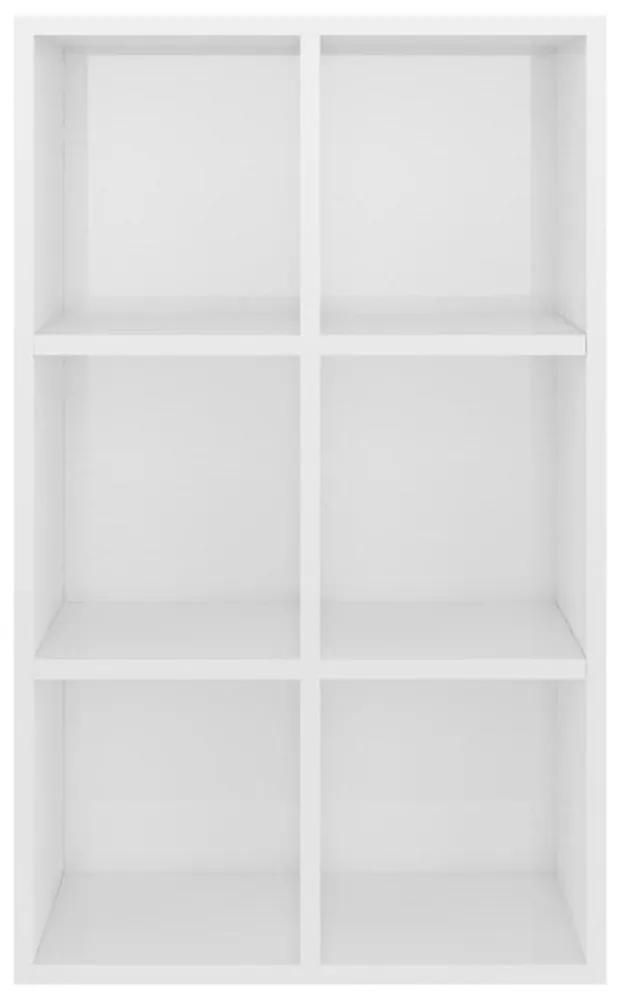 Petromila Knihovna/příborník bílá vysoký lesk 66x30x98 cm dřevotříska
