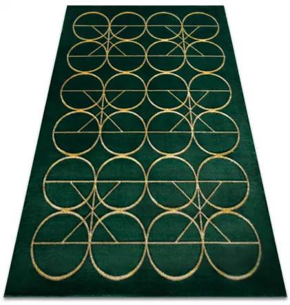 Dywany Luszczow Kusový koberec EMERALD EXCLUSIVE 1010 kruhy lahvově zelená / zlato Rozměr koberce: 180 x 270 cm