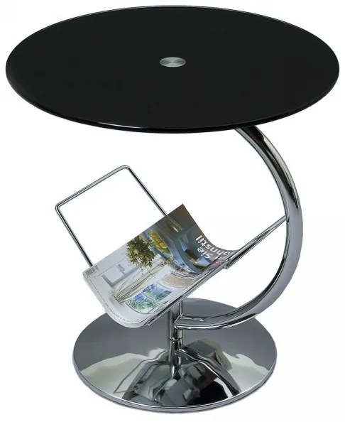 Konferenční stolek Alma černá / chrom