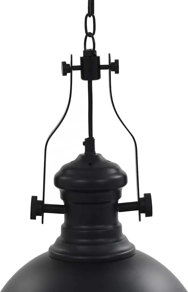 Stropní svítidlo černé kulaté E27 281624