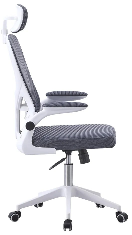 Ergonomická kancelářská židle MAVI - šedá síťovina