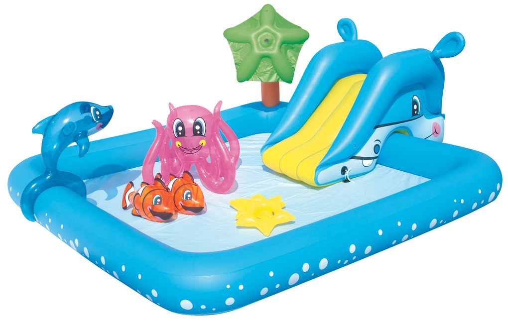 Bestway dětský bazének vodní hřiště bazén pro děti se skluzavkou 53052 |  BIANO