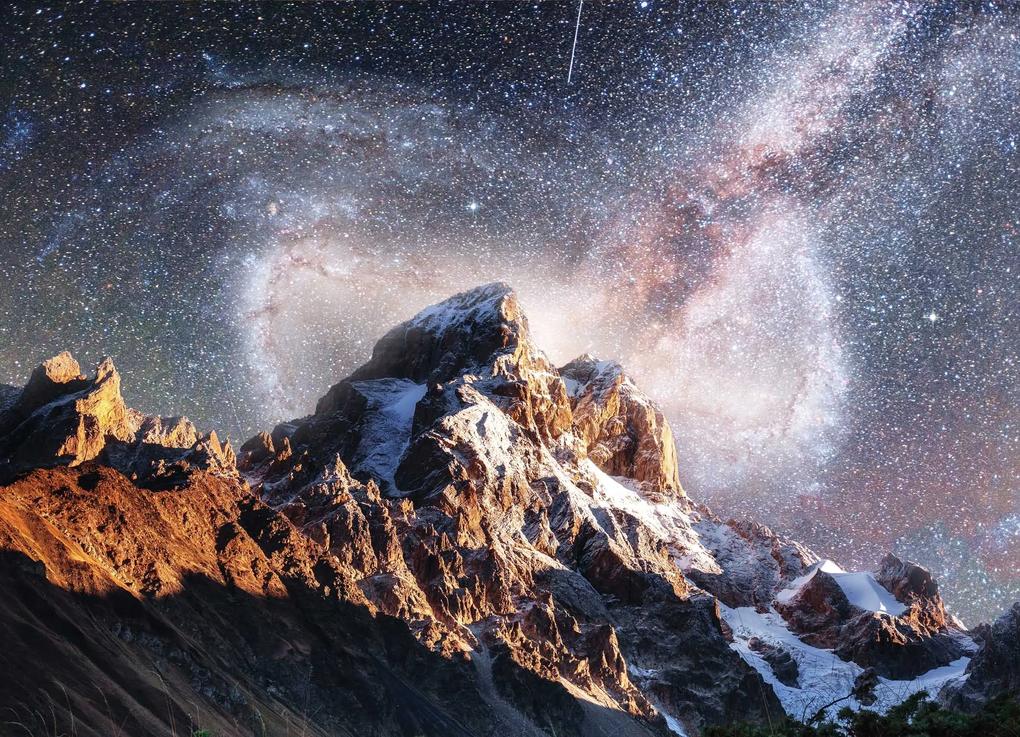 Malvis Tapeta Hory s noční oblohou Vel. (šířka x výška): 216 x 140 cm