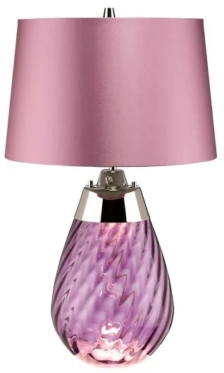 Elstead LENA-TL-S-PLUM - LED Stolní lampa LENA 1xE27/60W/230V + 1xGU10/7W růžová