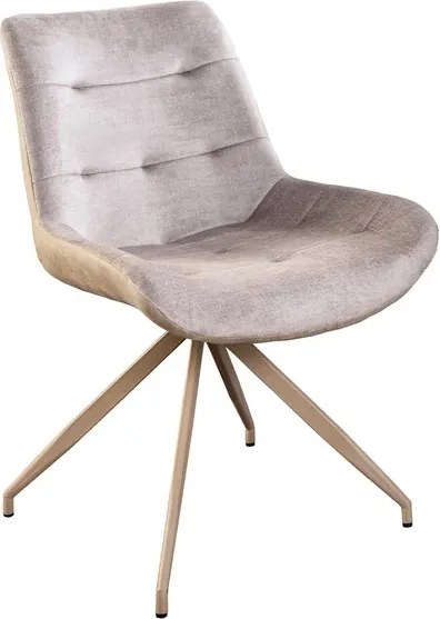 Designová židle Amiyah šampaňská / béžová