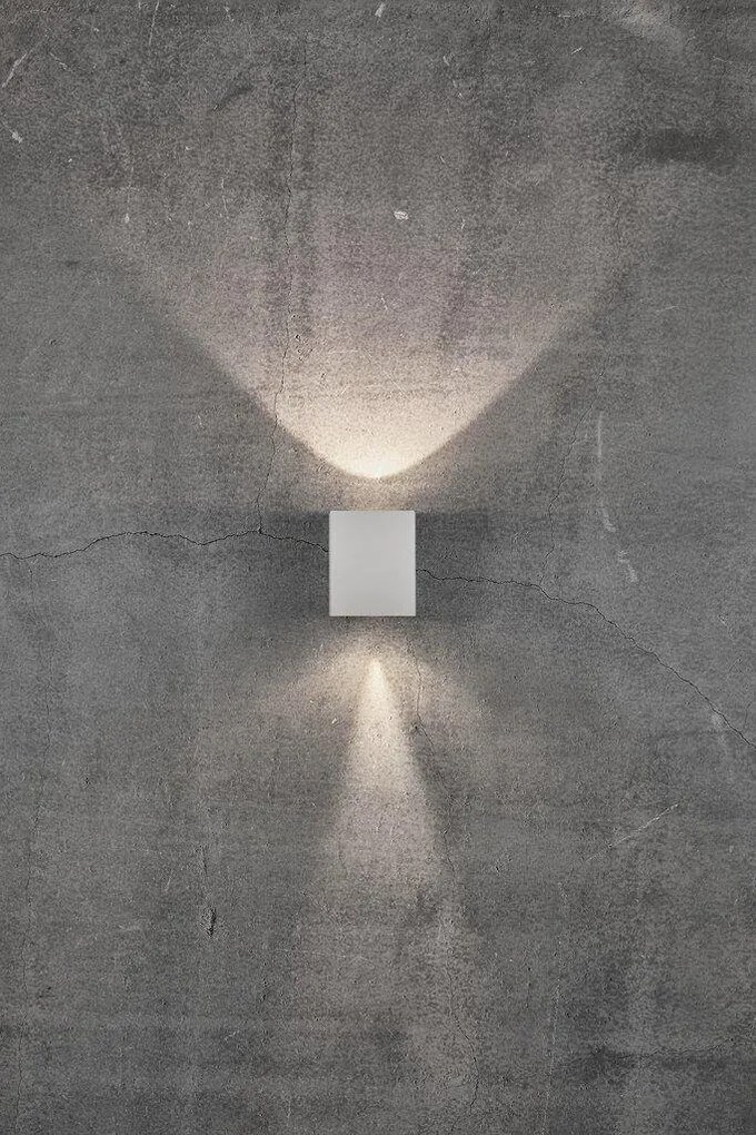 NOR 49711001 Venkovní nástěnné svítidlo Canto Kubi 2 2x6W LED bílá čirá - NORDLUX