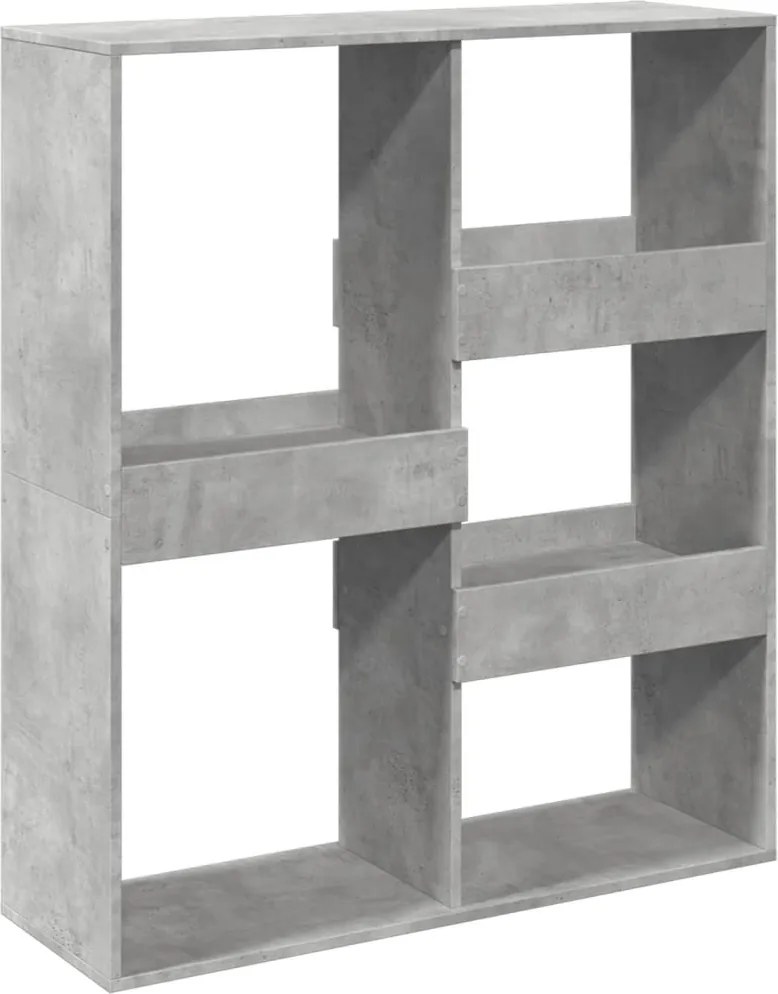Dělicí stěna betonově šedá 100 x 33 x 115 cm kompozitní dřevo 3309549
