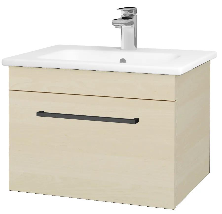 Dřevojas Koupelnová skříň ASTON SZZ 60 Varianta: N01 Bílá lesk / Úchytka T05 / D06 Ořech