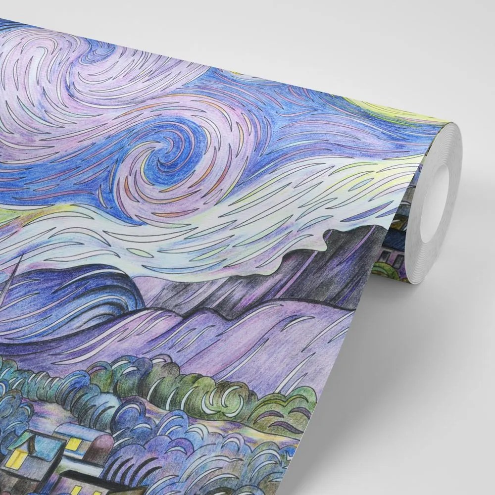 Samolepící tapeta Hvězdná noc - Vincent van Gogh
