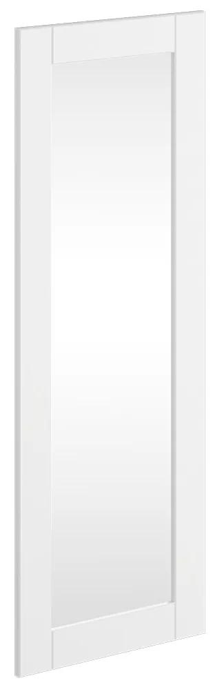 Bílý nábytek Zrcadlo Belluno Elegante, bílé, masiv, borovice, 130 x 47cm