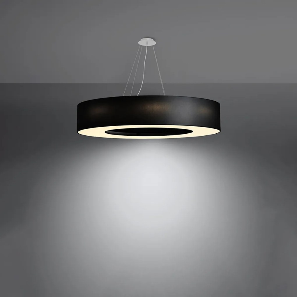 Sollux Lighting Lustr SATURNO 90 černý