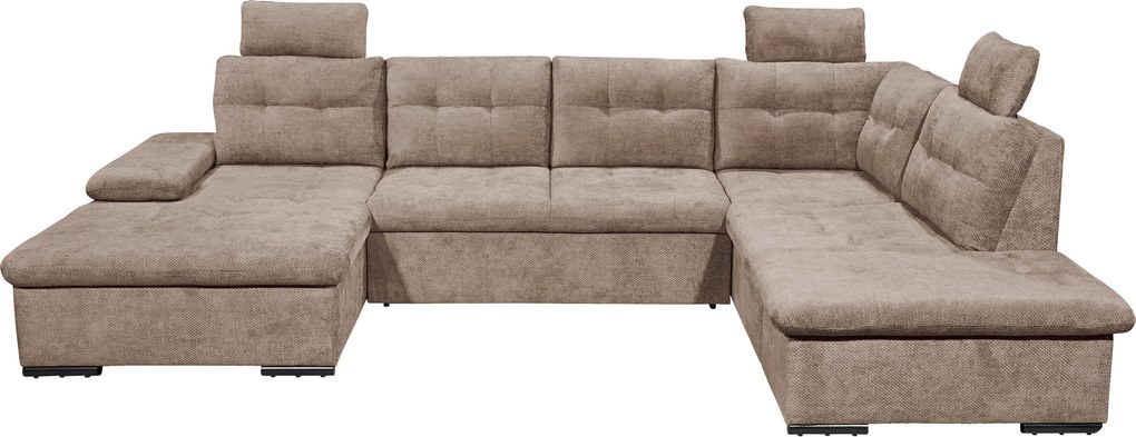 XXXLutz SEDACÍ SOUPRAVA, textil, šedohnědá Livetastic - Sedací soupravy - 002220057609