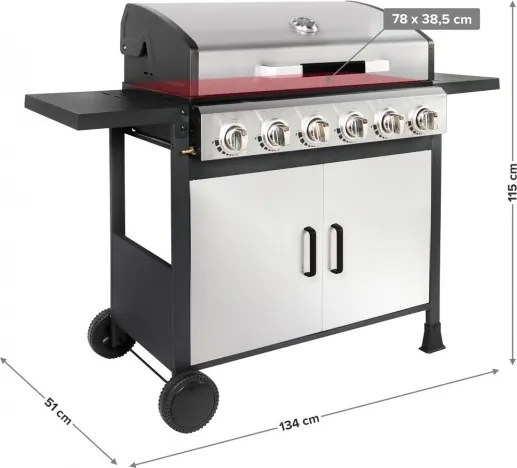 MI Plynový gril BRENNER G6N