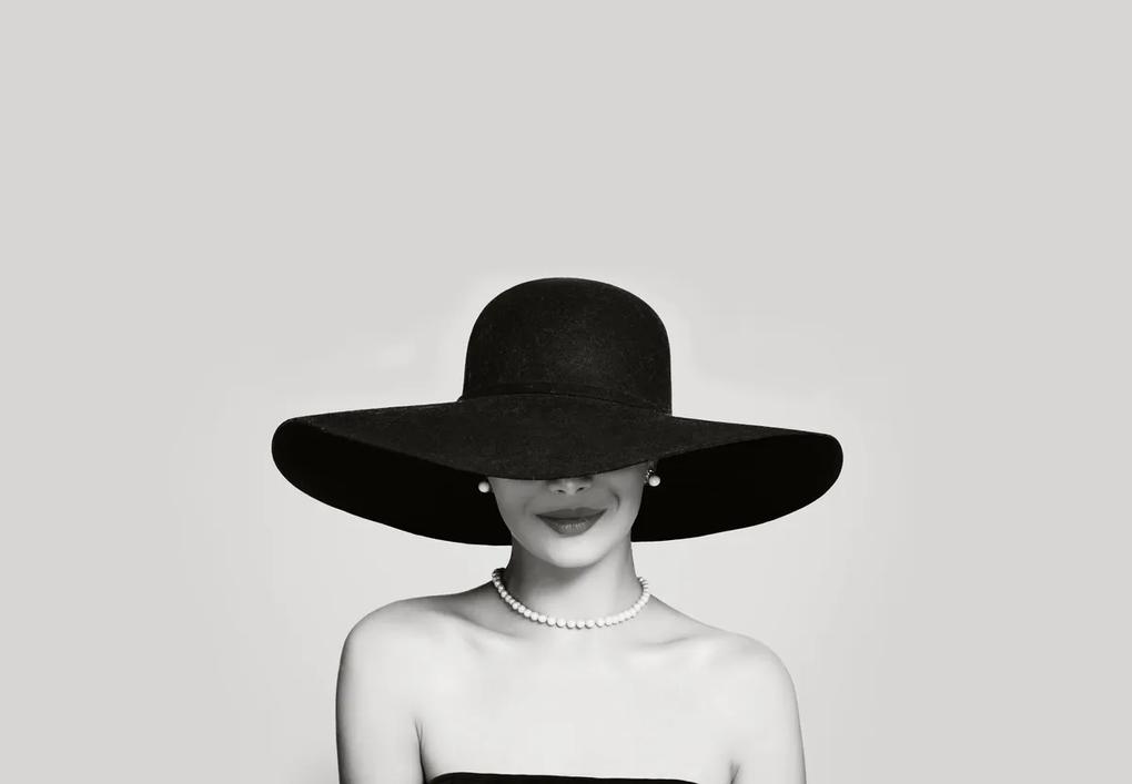 Fototapeta - Žena s kloboukem (245x170 cm)