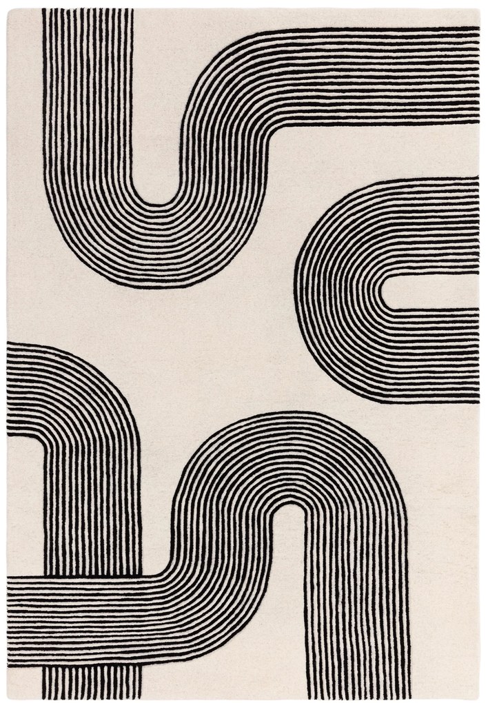 Tribeca Design Kusový koberec Blondie Arches Black Rozměry: 200x300 cm