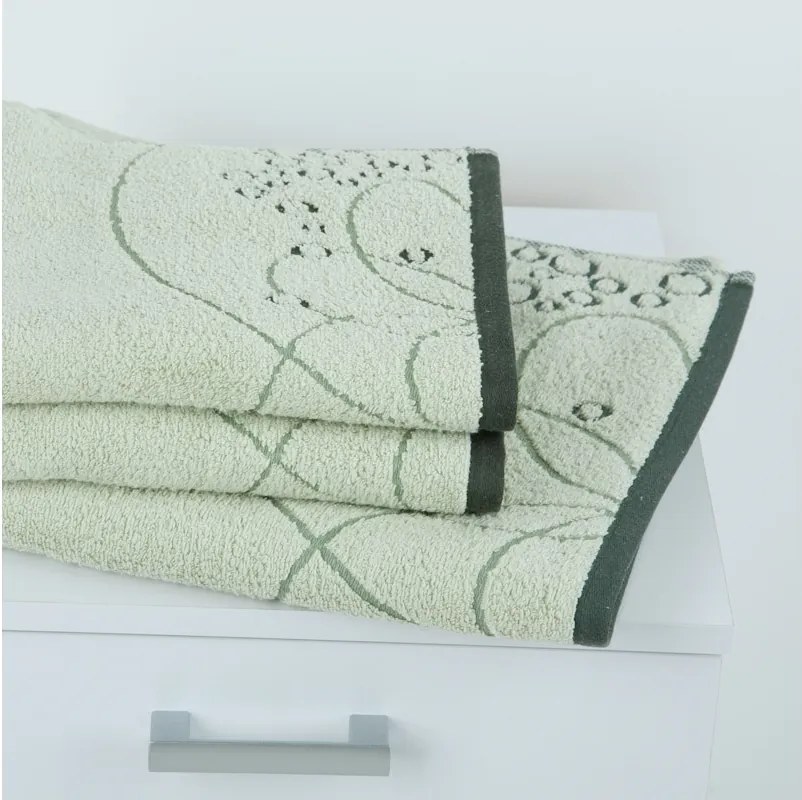 Veba ručník terry tradition - světle zelená 50x100
