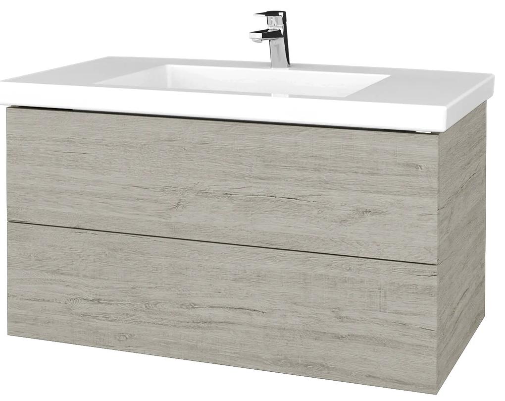 Dřevojas Koupelnová skříňka VARIANTE SZZ2 100 Varianta: M01 Bílá mat / M01 Bílá mat