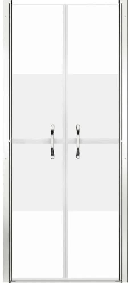 vidaXL Sprchové dveře polomatné ESG (73–76) x 190 cm [148786] Barva: Černá